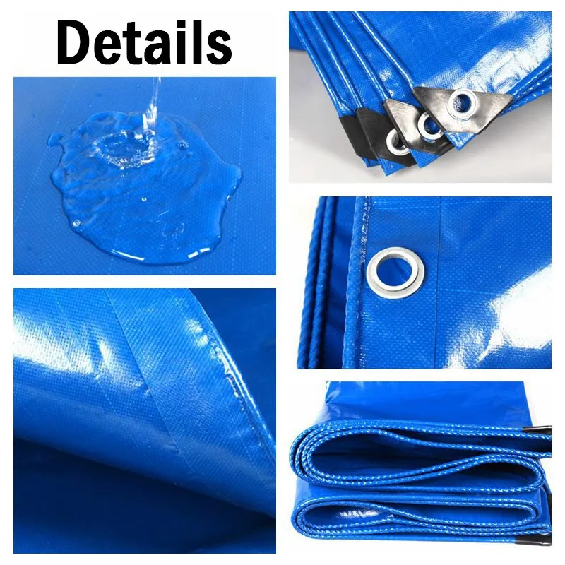 550GSM PVC Blue Tarp: Heavy-Duty Waterproof Cover for Trucks, Gardens ...