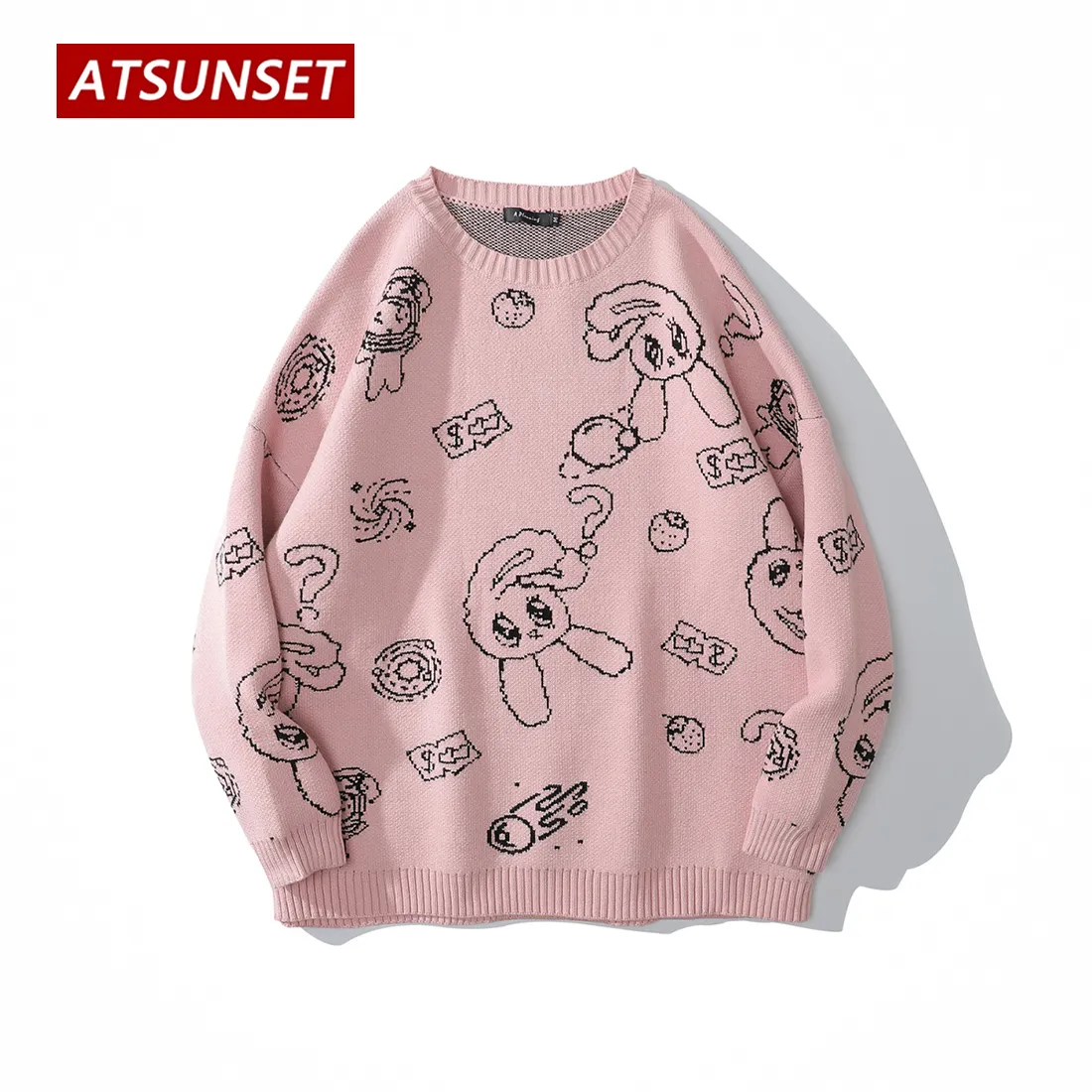 Cozy Harajuku Bunny Wool Knit Pullover Top for Daily Wear from Dhgate Breast Pads - price 84.01