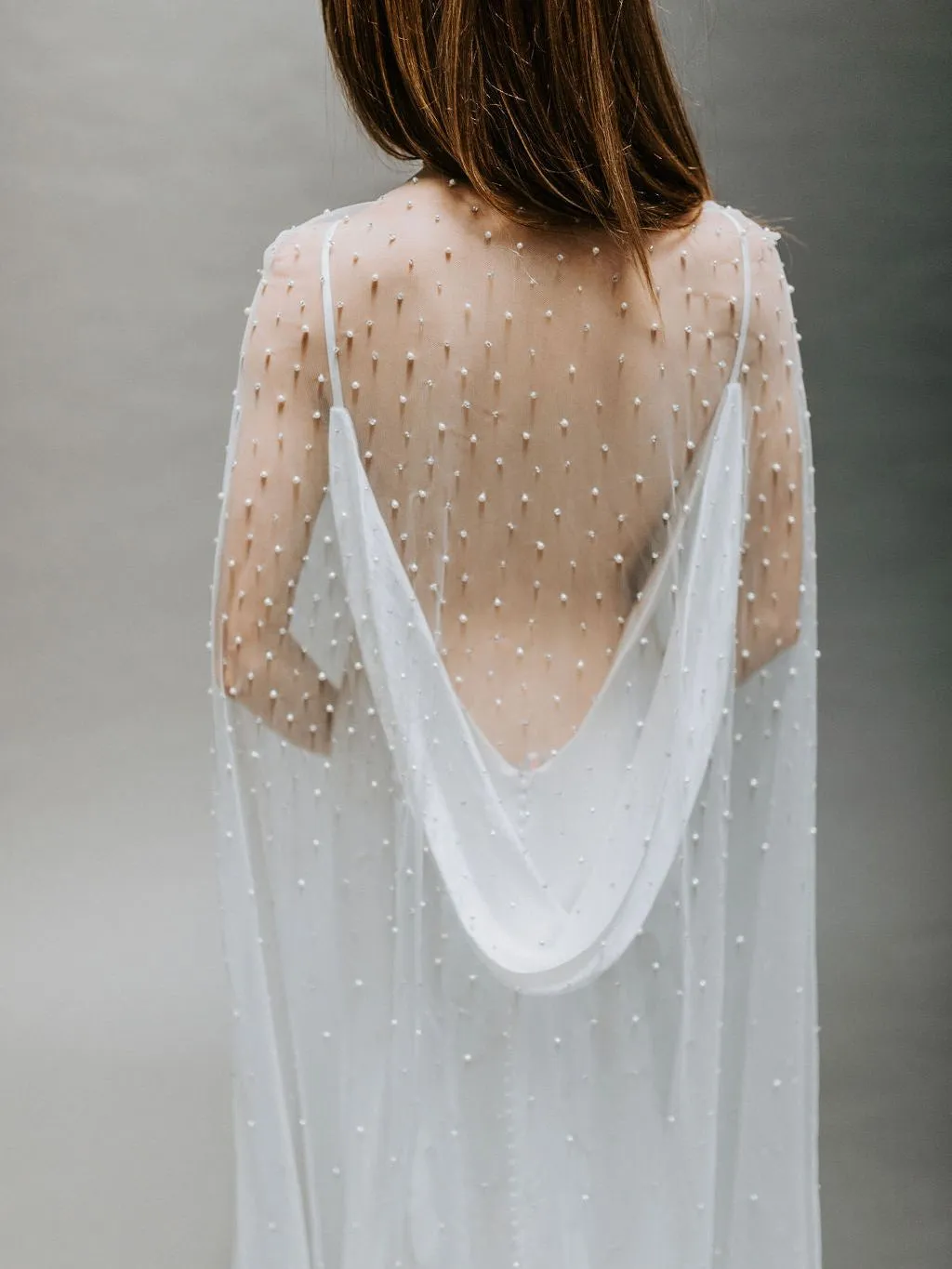 DHgate.com:Beaded Bridal Cape: Elegant Pearls Bolero Shawl, Synthetic ...
