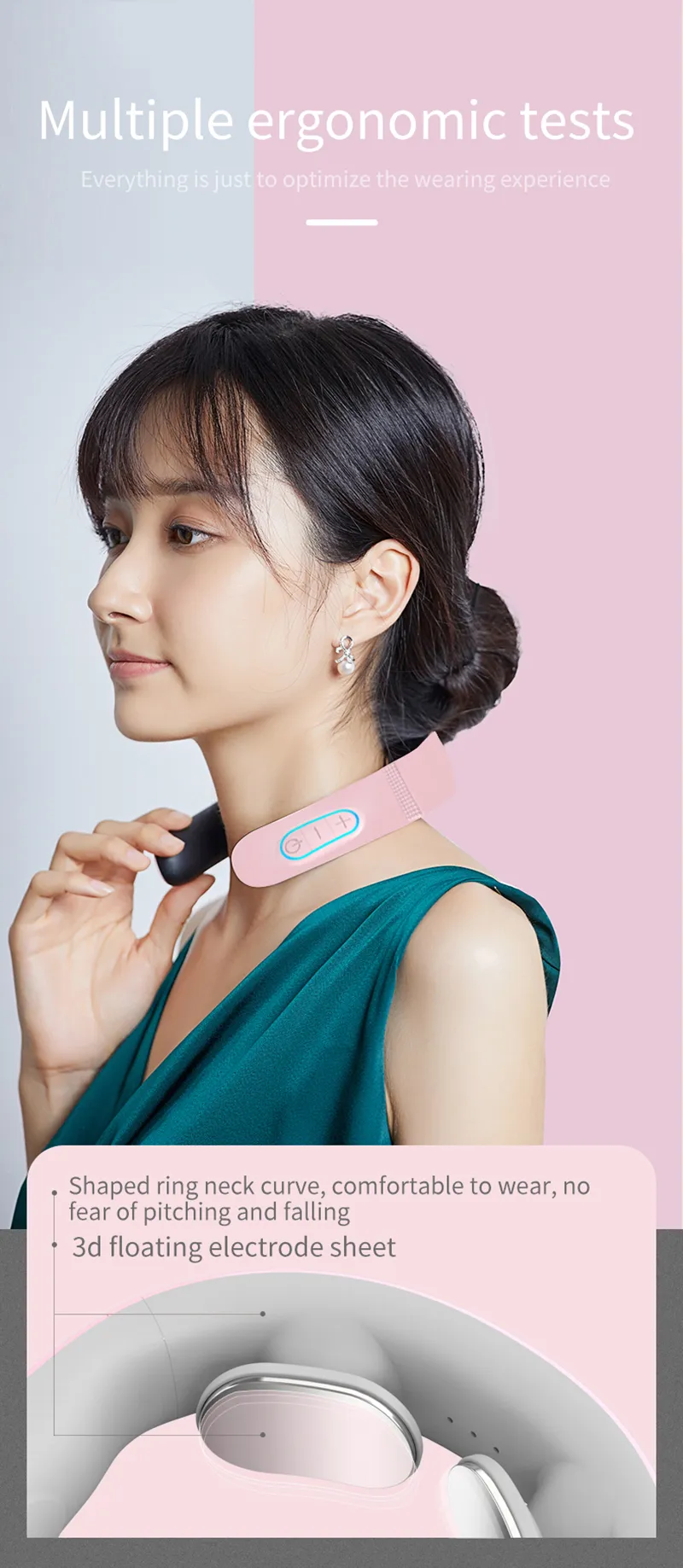 Smart Electric Neck and Shoulder Massager with Low Frequency Pulse ...