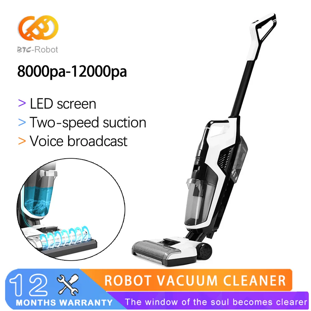 DHgate.com:Wet/Dry Smart Vacuum Washer: LED Robot Mop Floor Washer ...