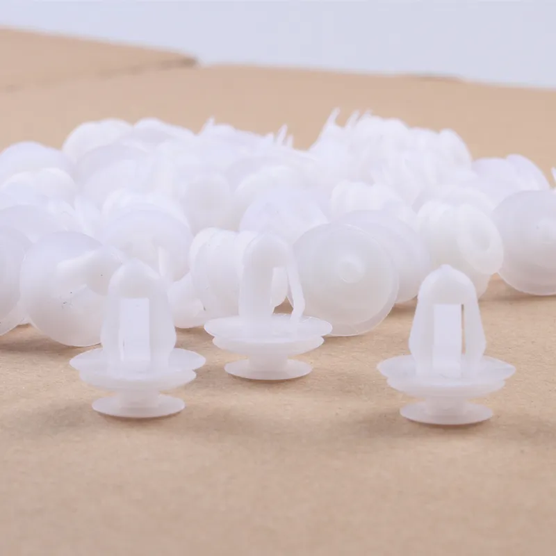 20/White 8mm Hole Car Fixed Rivet Retainer Plastic Rivets Fastener Push ...