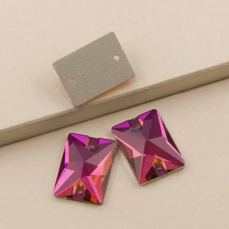 Sew-On Crystal Rhinestones - Rectangle Glass Stones for Crafting & DIY ...