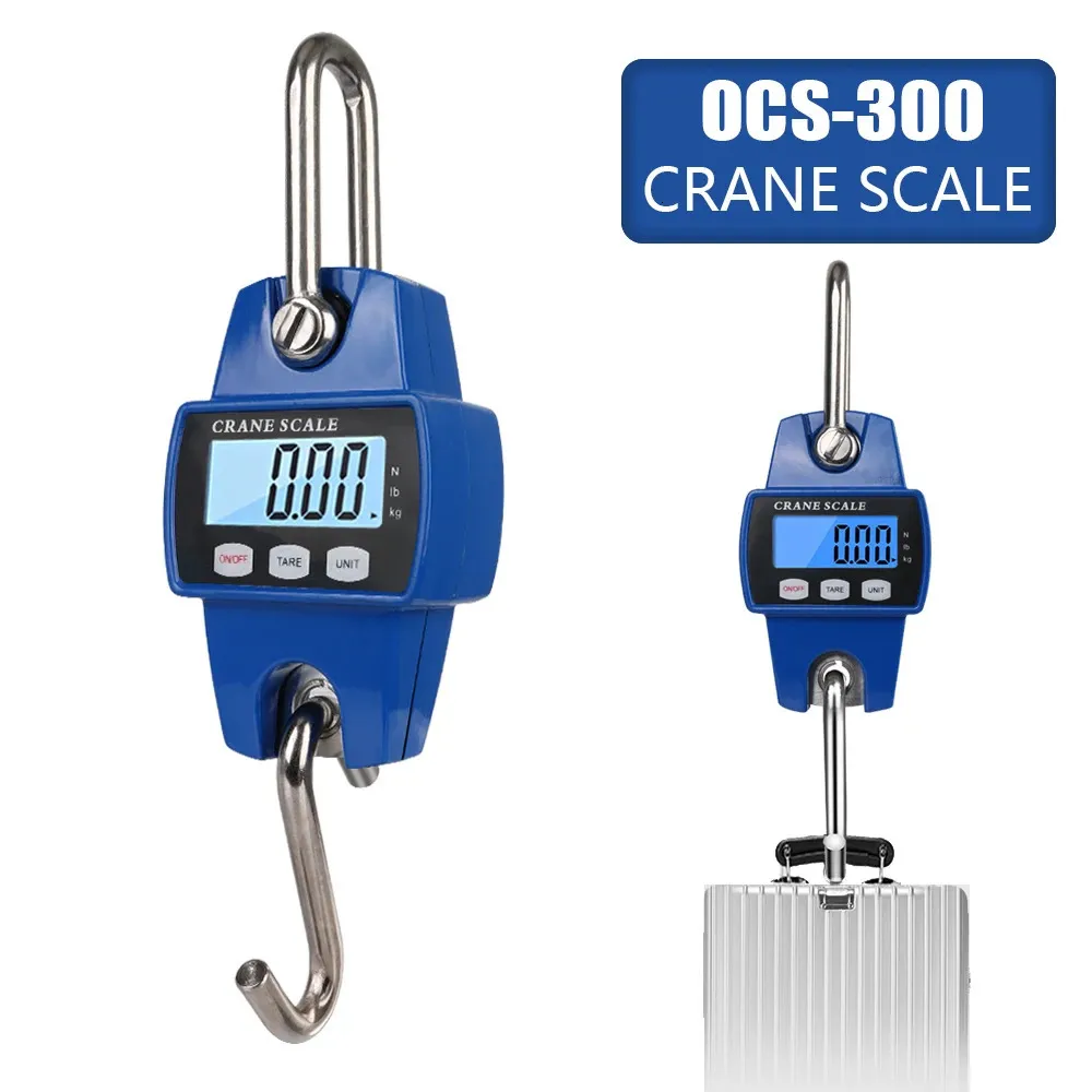 Portable Electronic Digital Crane Weight Scale 300 kg Stainless Steel ...