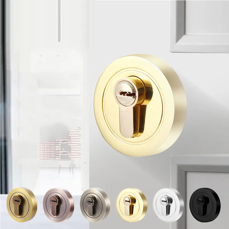 Invisible Wall Door Lock, Double-Sided Silent Bedroom Single Tongue ...