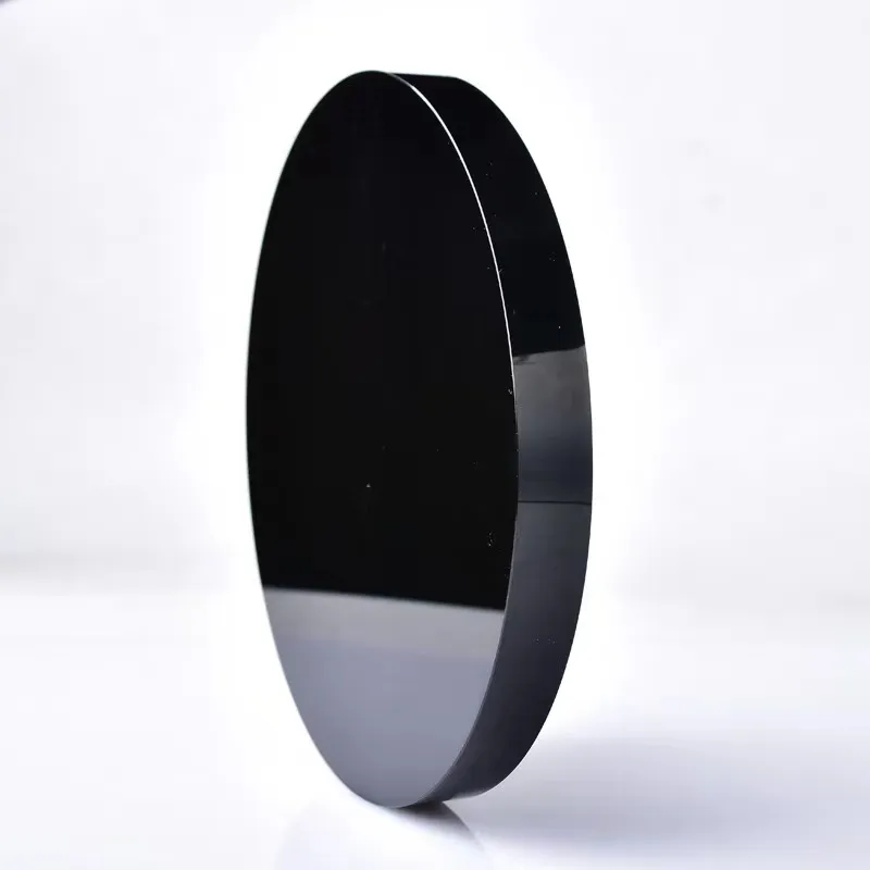 Obsidian Mirror Decor Plate: Black Fengshui Stone Circle Disk, from ...