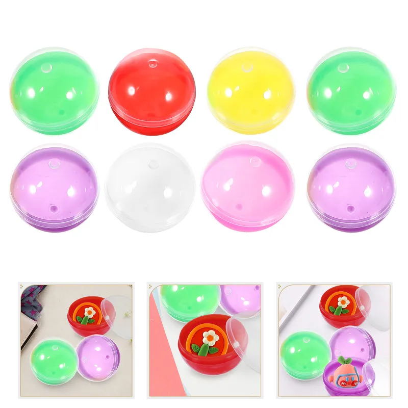 Fillable Plastic Balls Colorful DIY Storage Balls For Office, School ...