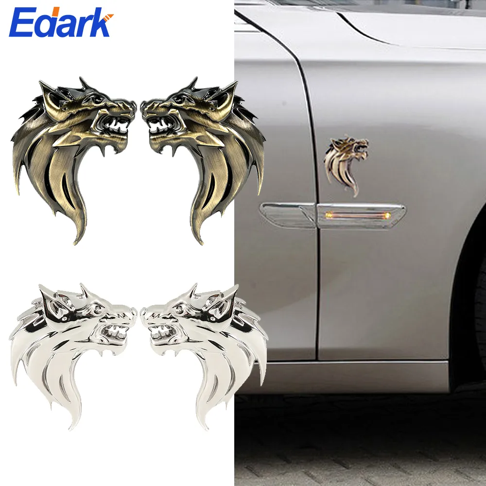 wolf head car emblem