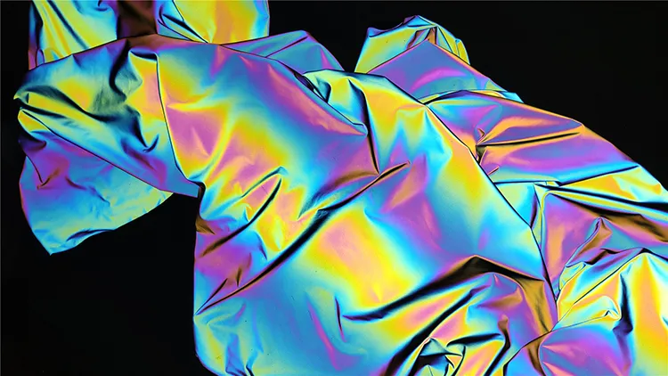 Rainbow Gradient Reflective Fabric Cloth for DIY Background Decor and ...