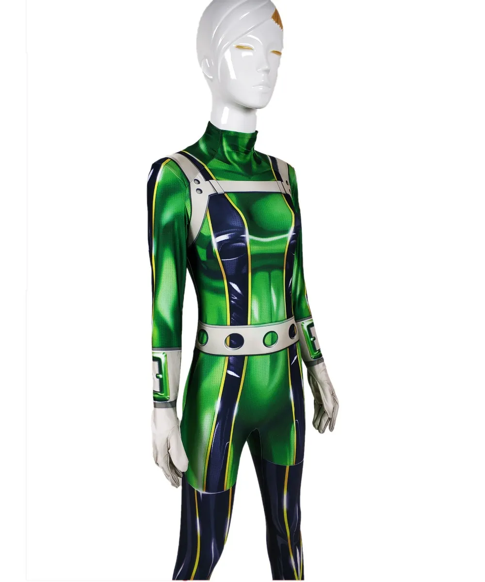 Boku No Hero Academia Froppy Cosplay Costume 2024, 3D Impresso Tsuyu ...
