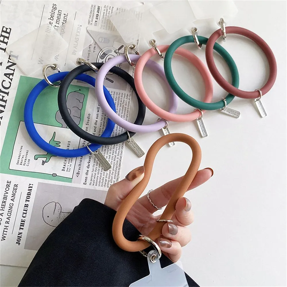 Trendy Soft Silicone Mobile Phone Strap for Women: Anti-Lost Lanyard ...