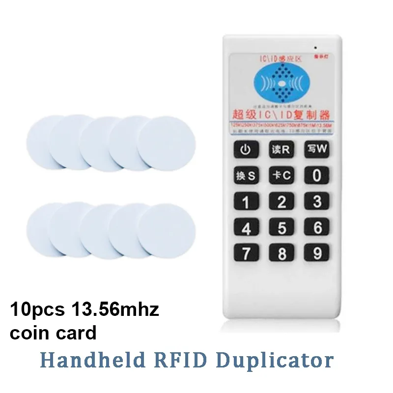 Handheld RFID duplicator pro with NFC Reader, 125Khz T5577 Writer, 13 ...