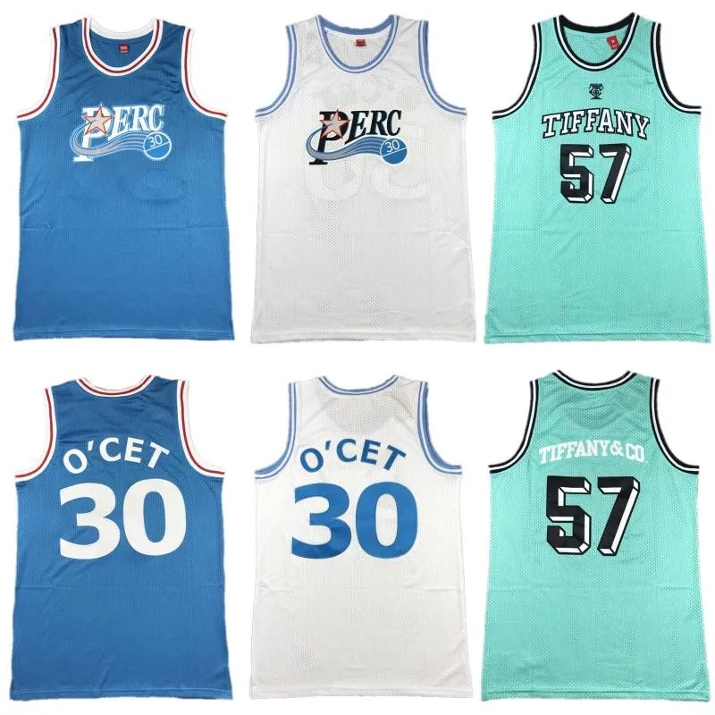 Stitched basketball shirts featuring #30 Perc, #40,...
