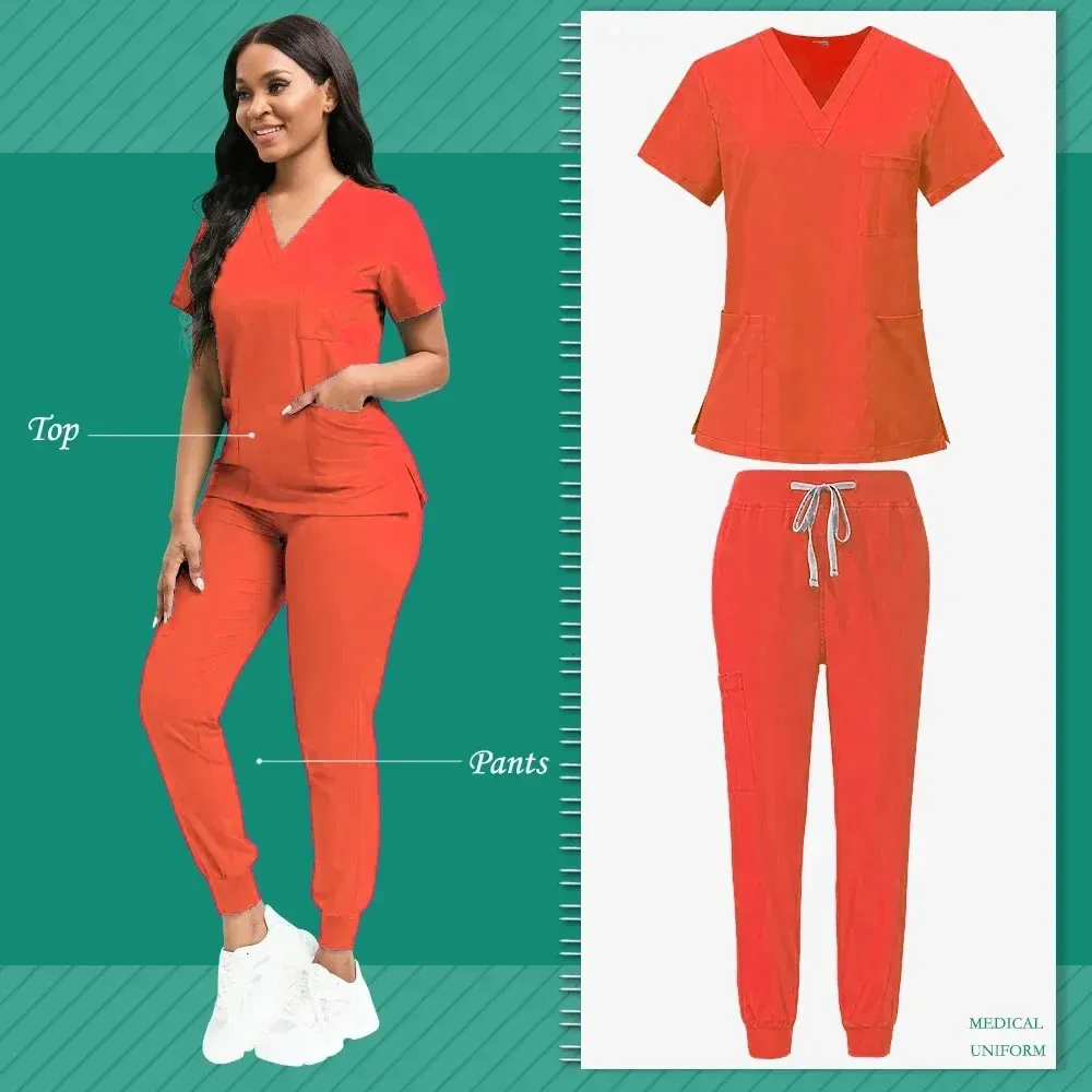 Unisex Multicolor Nurses Scrubs Set Out For Hospital, Dental Clinic ...