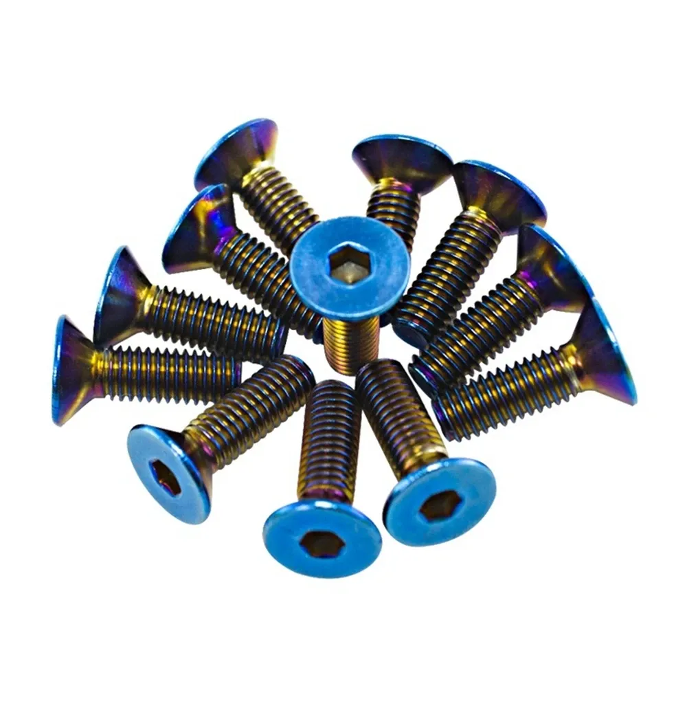 DHgate.com:6PC Titanium Steering Wheel Bolts Kit, Round Boss, Universal ...