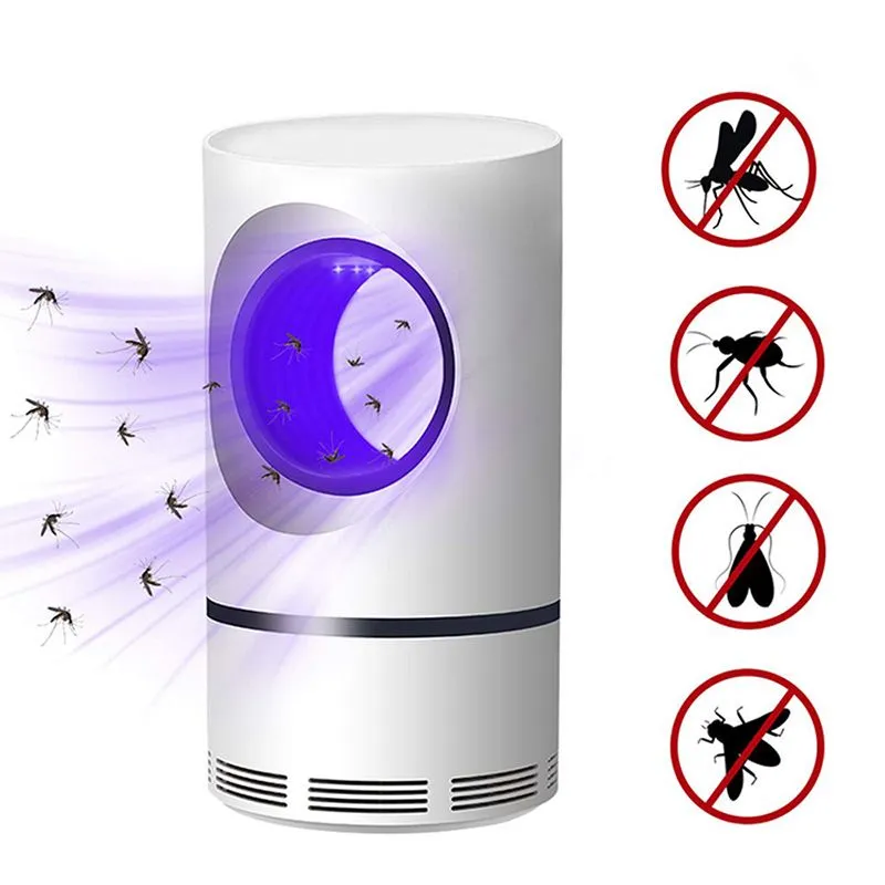 Mosquito Killing Lamp LED Fly Bug Insect Trap with USB Cable Portable ...