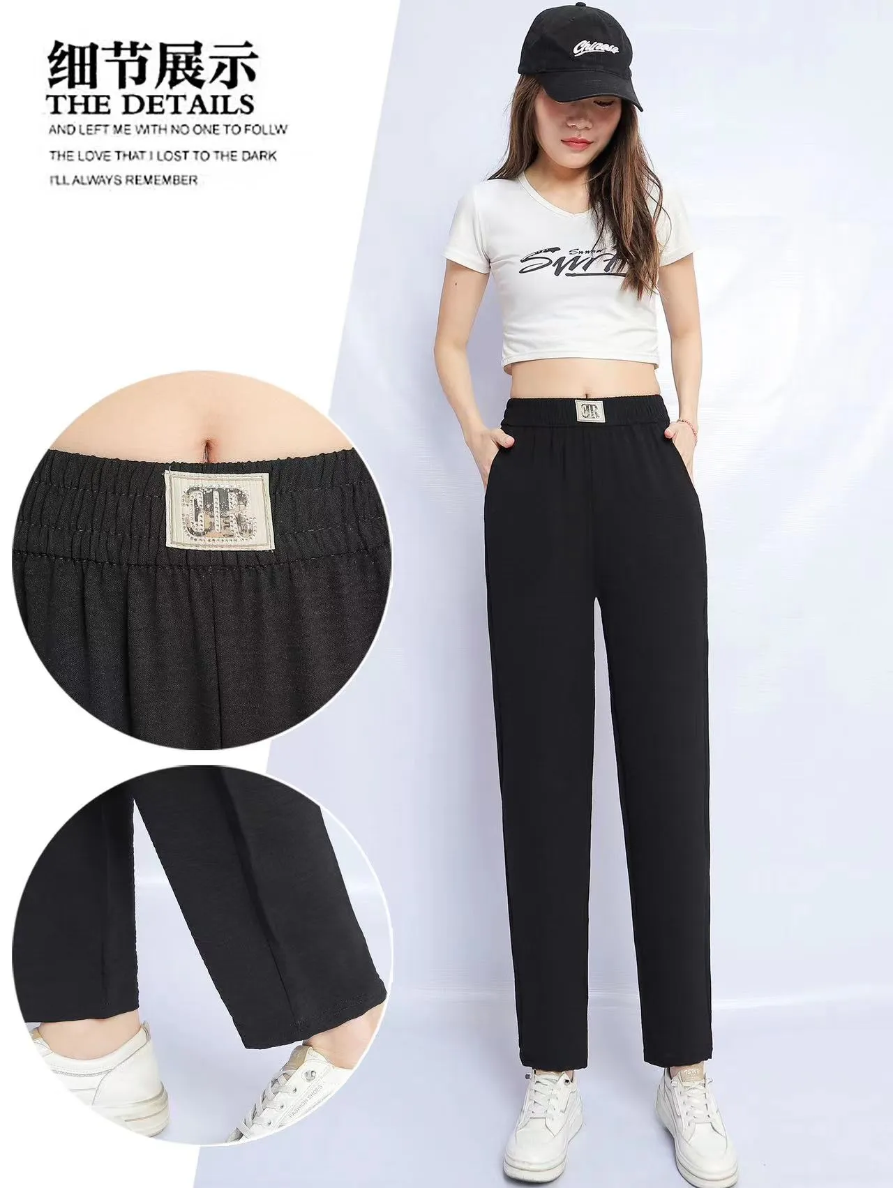 2024 New Silk And Linen Loose Womens Casual Sports Pants, With Hand ...