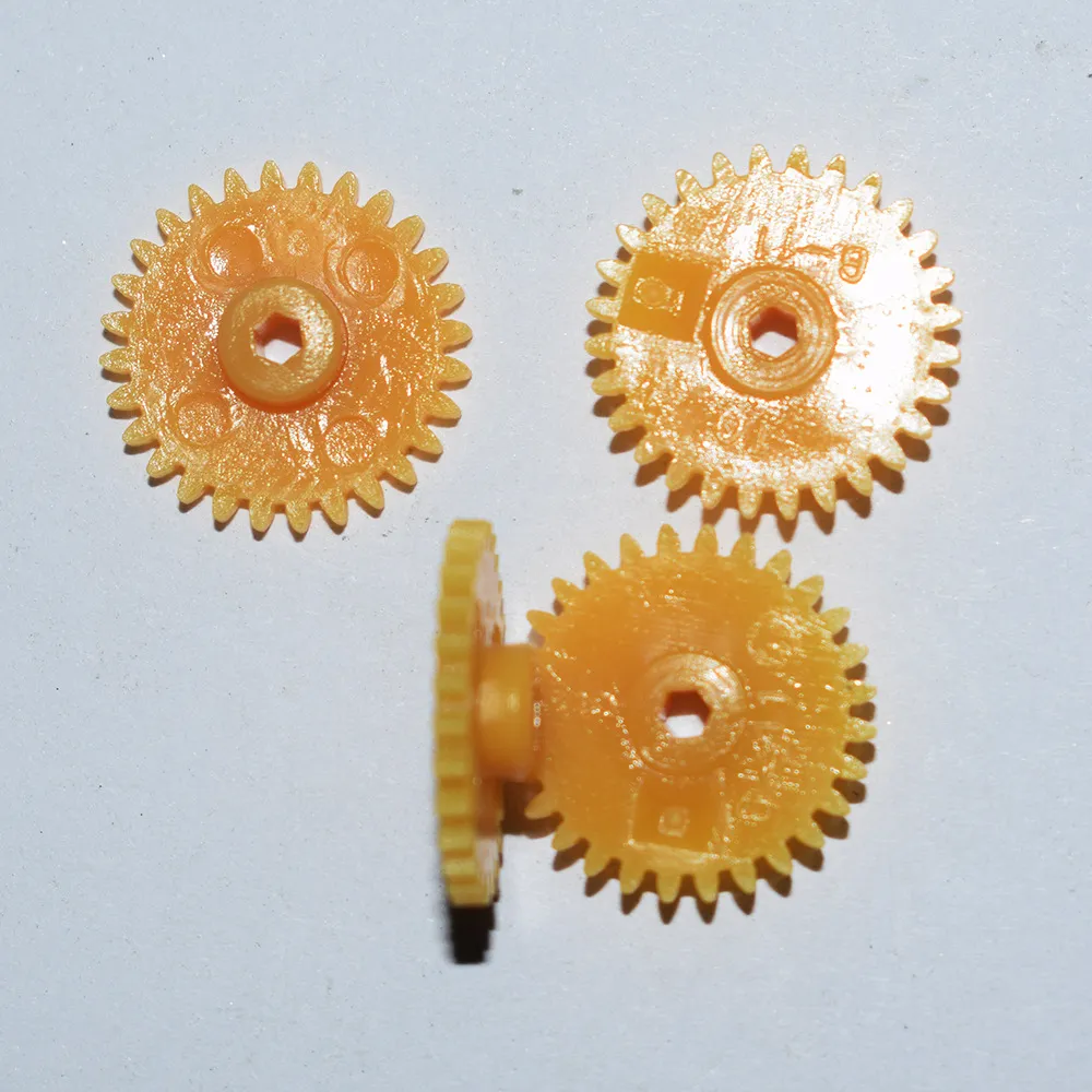 8B 0.5M Hexagonal Shaft Hole Gear Wheel Drive Car Toy Accessories from ...
