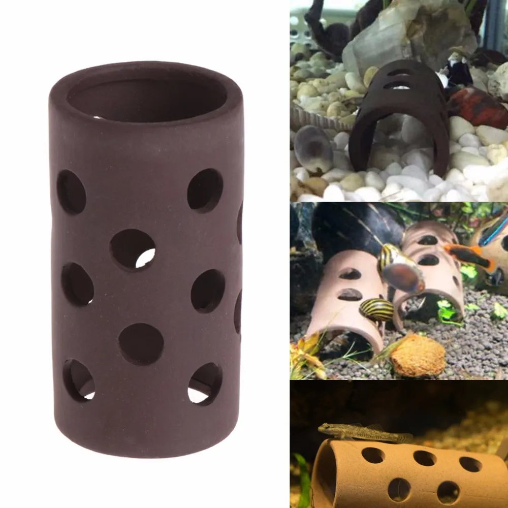 Aquarium Hiding Tube Shelter For Fish And Shrimp Breeding Cave With ...