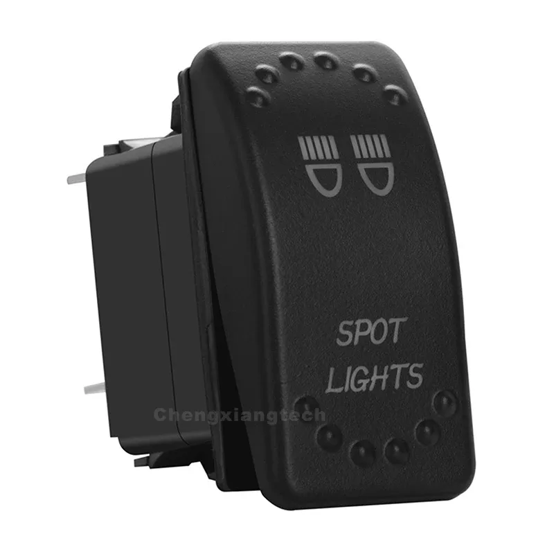 Waterproof 12V Switch 20A Red LED Light Bar Rocker Switch For Car, Boat ...