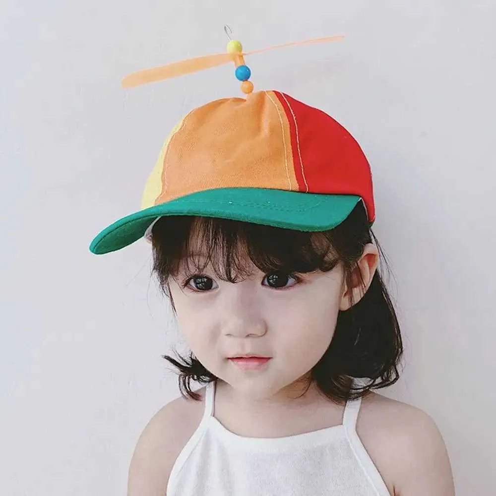 kid hat with propeller