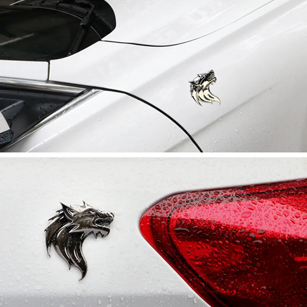 wolf head car emblem