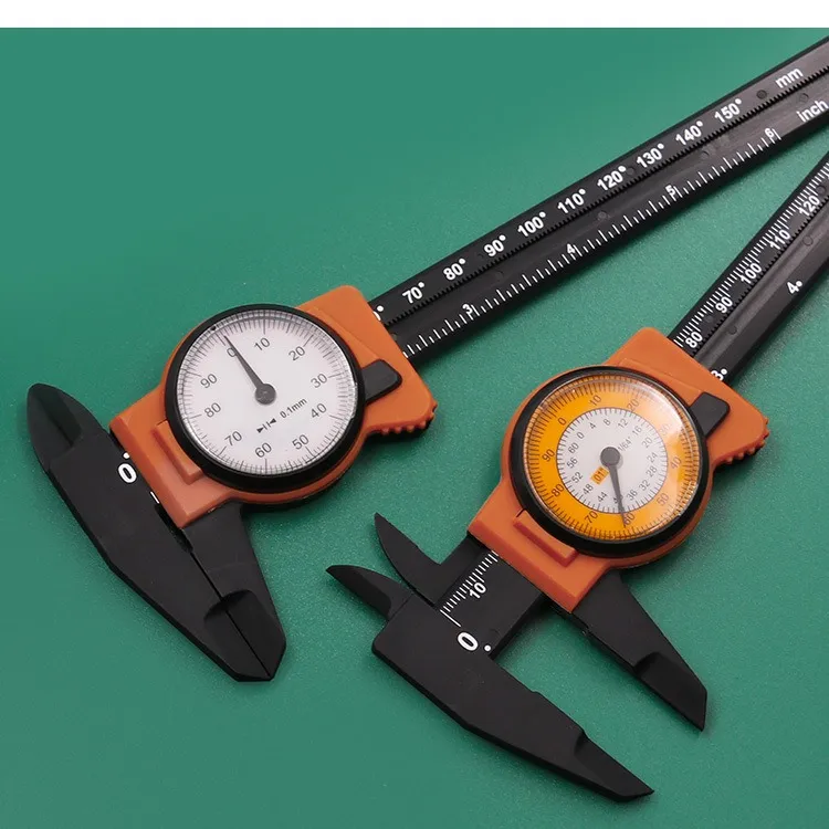 Accurate measuring ruler: Durable Plastic Vernier Caliper with Dial ...
