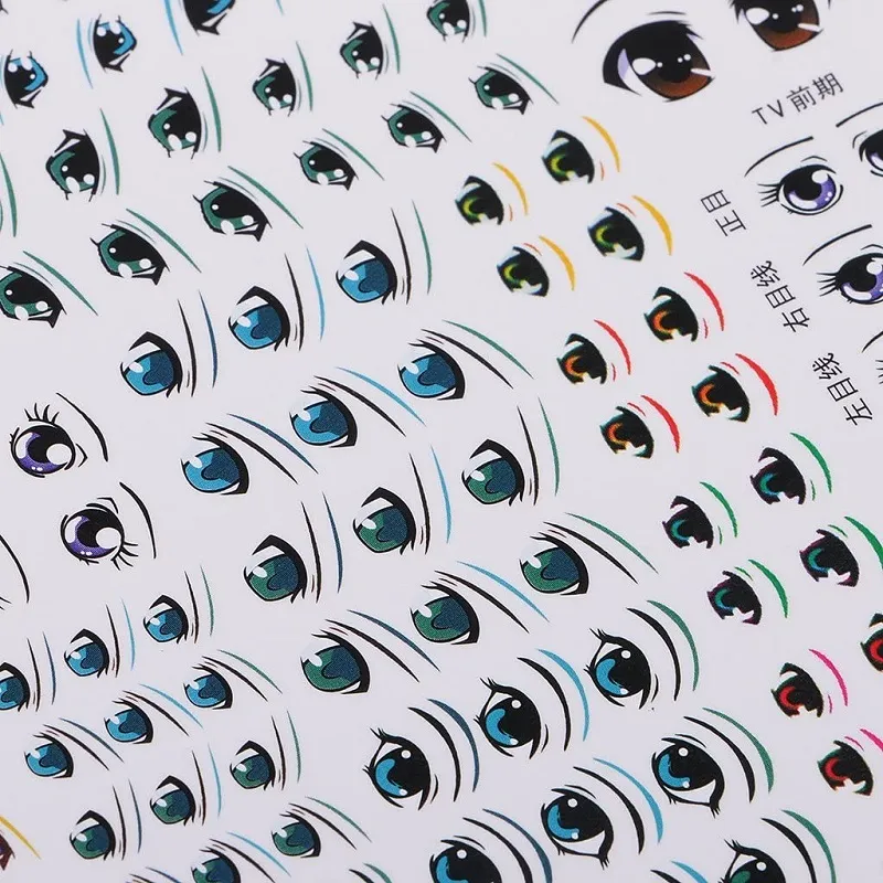 DIY Doll Eye Stickers: 1 Sheet Water Activated... From Ddmywonder, $10. ...