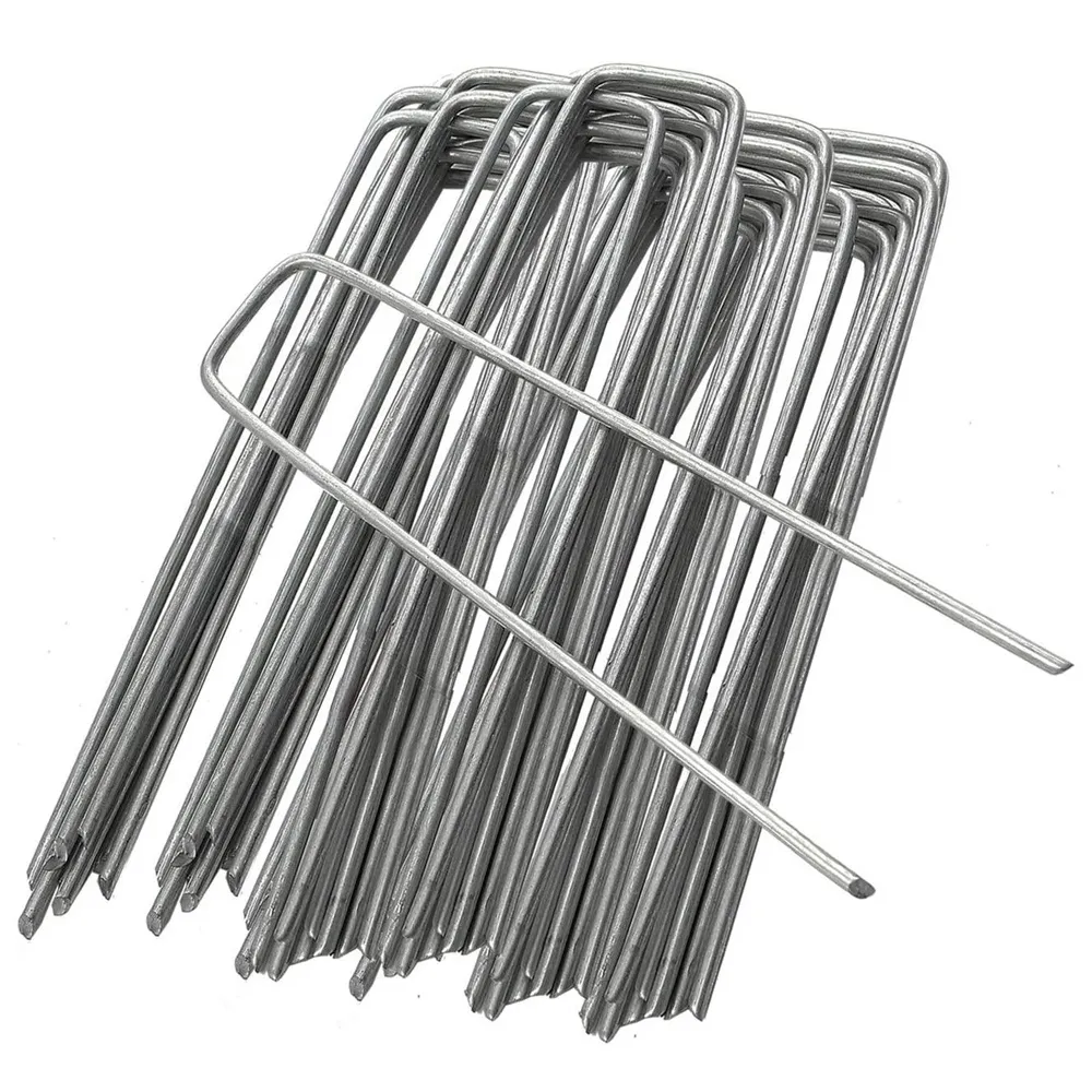 Stake In The Ground For Dogs U Shaped Galvanized Ground Anchors Heavy ...