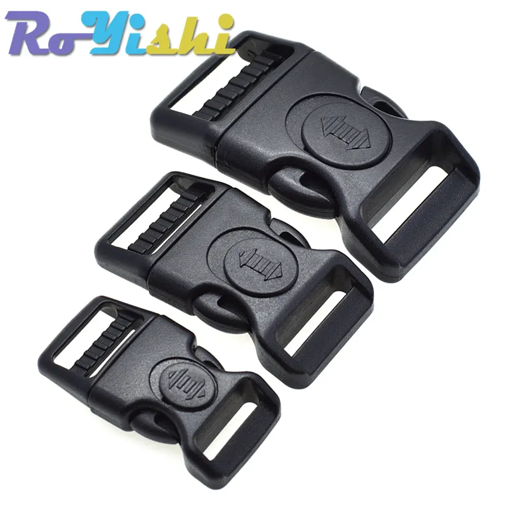 Plastic Black Curved Buckle with Lock for Paracord Bracelet Side ...