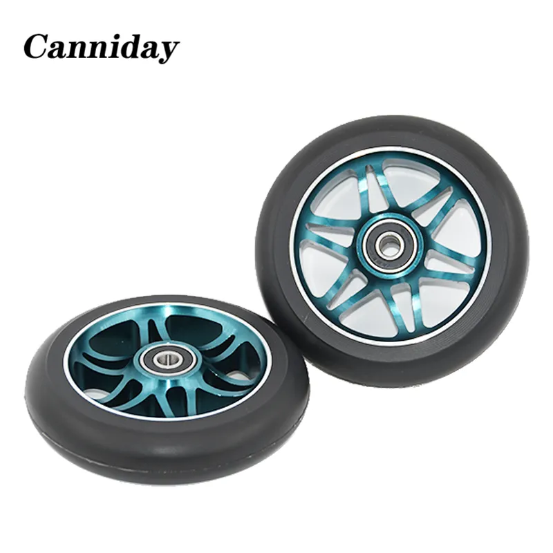 110mm Stunt Scooter Wheels with High Elastic PU and Aluminum Alloy Hub ...