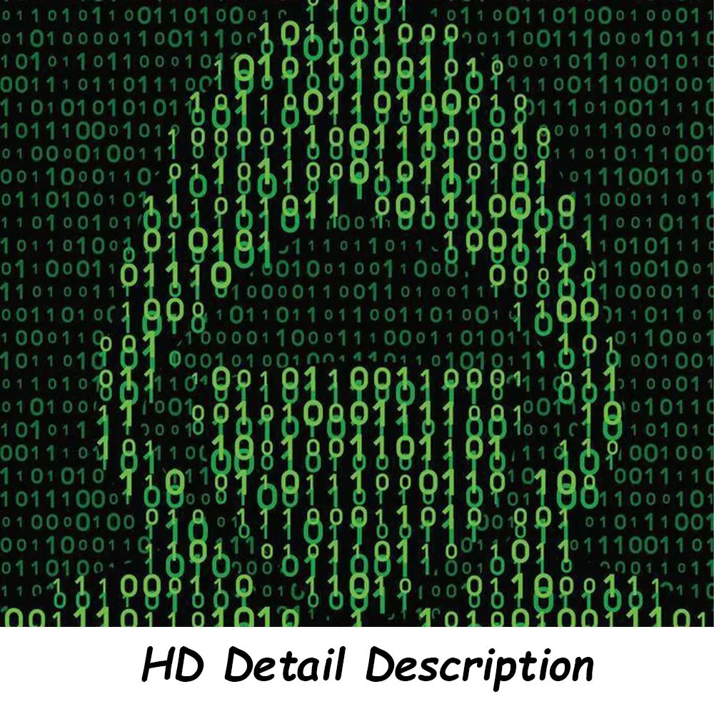 Wholesale Computer Hacker On Binary Code Background Art Canvas Painting Posters And Wall Art ...