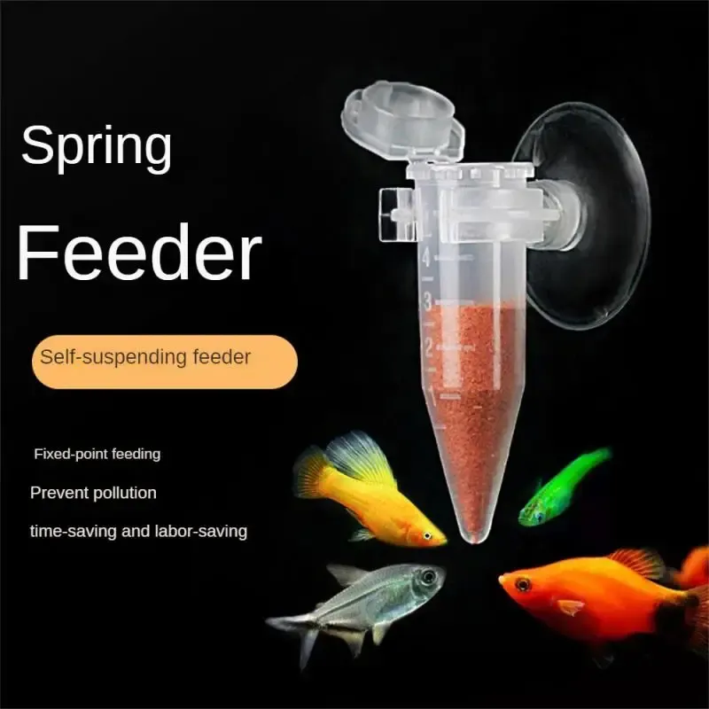 Automatic Aquarium Fish Feeder Worm Feeder Cup For Live Food, Clear ...