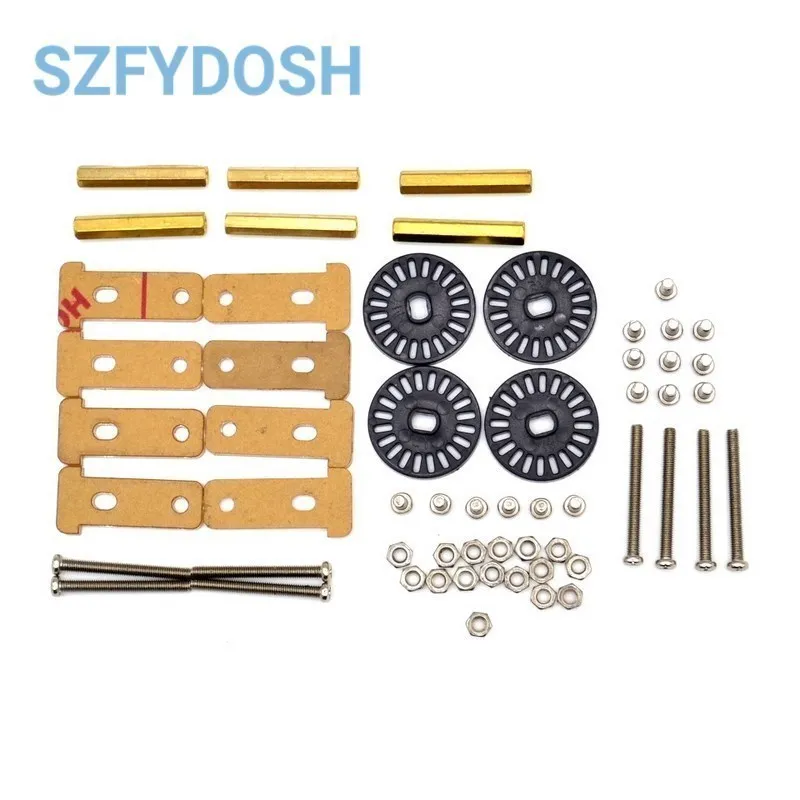 4WD RC Car Chassis Kit DIY Electronic Smart Robot Car With Speed ...