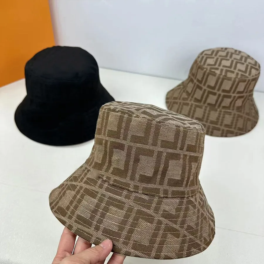 Men's Women's Designer Bucket Hat Luxury Reversible Hats Sun Protection ...