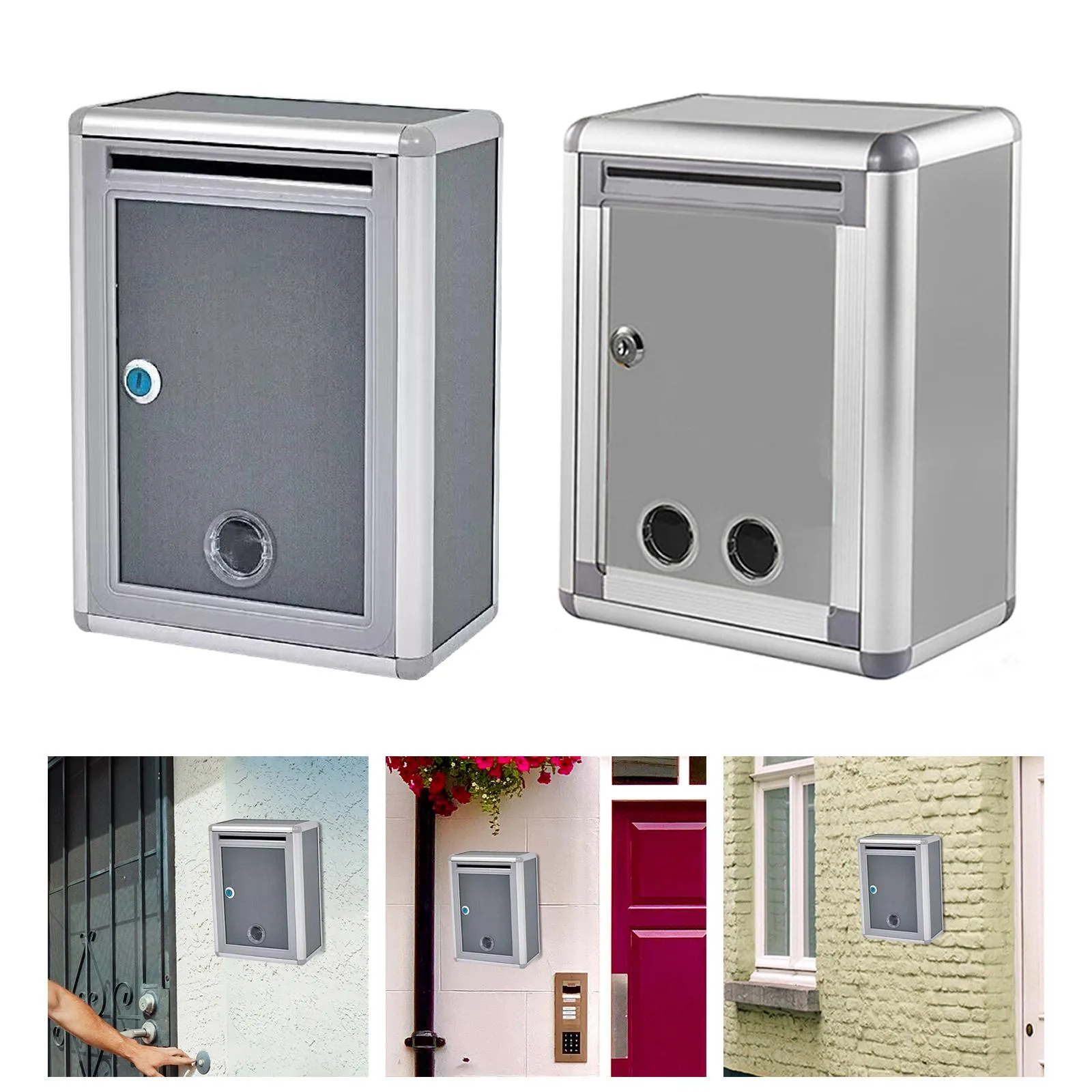 wall mounted lockable letter box