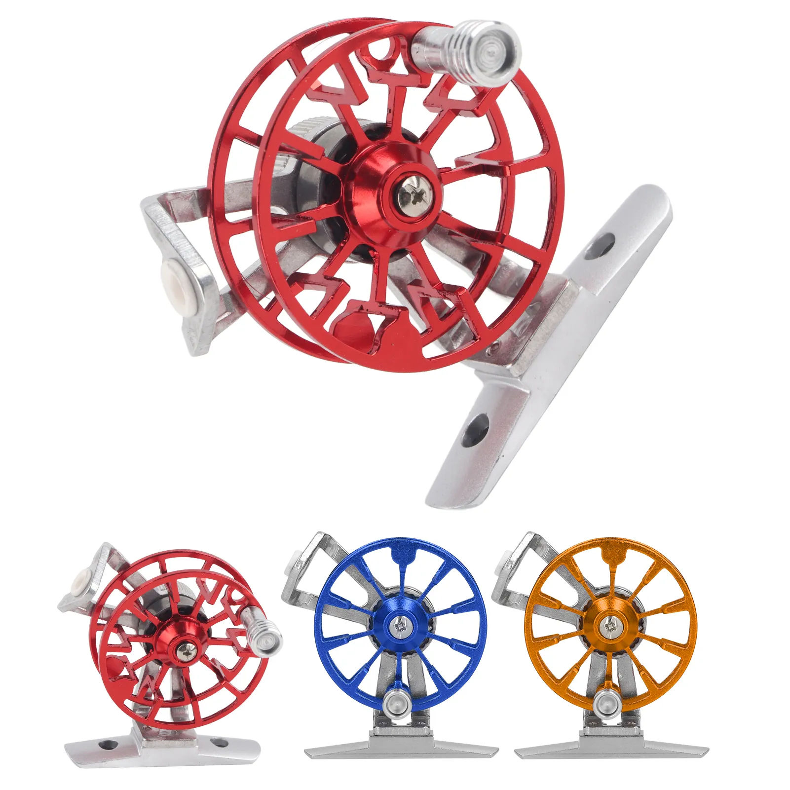 FD50 Portable Aluminum Alloy Right-Handed Ice Fishing Spinning Reel ...