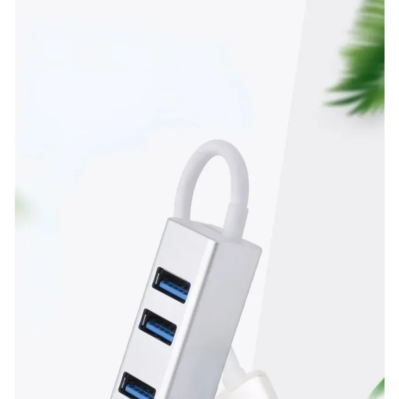 4 Port USB 3.0 Hub With Multi Splitter Double Usb Adapter And Expander ...