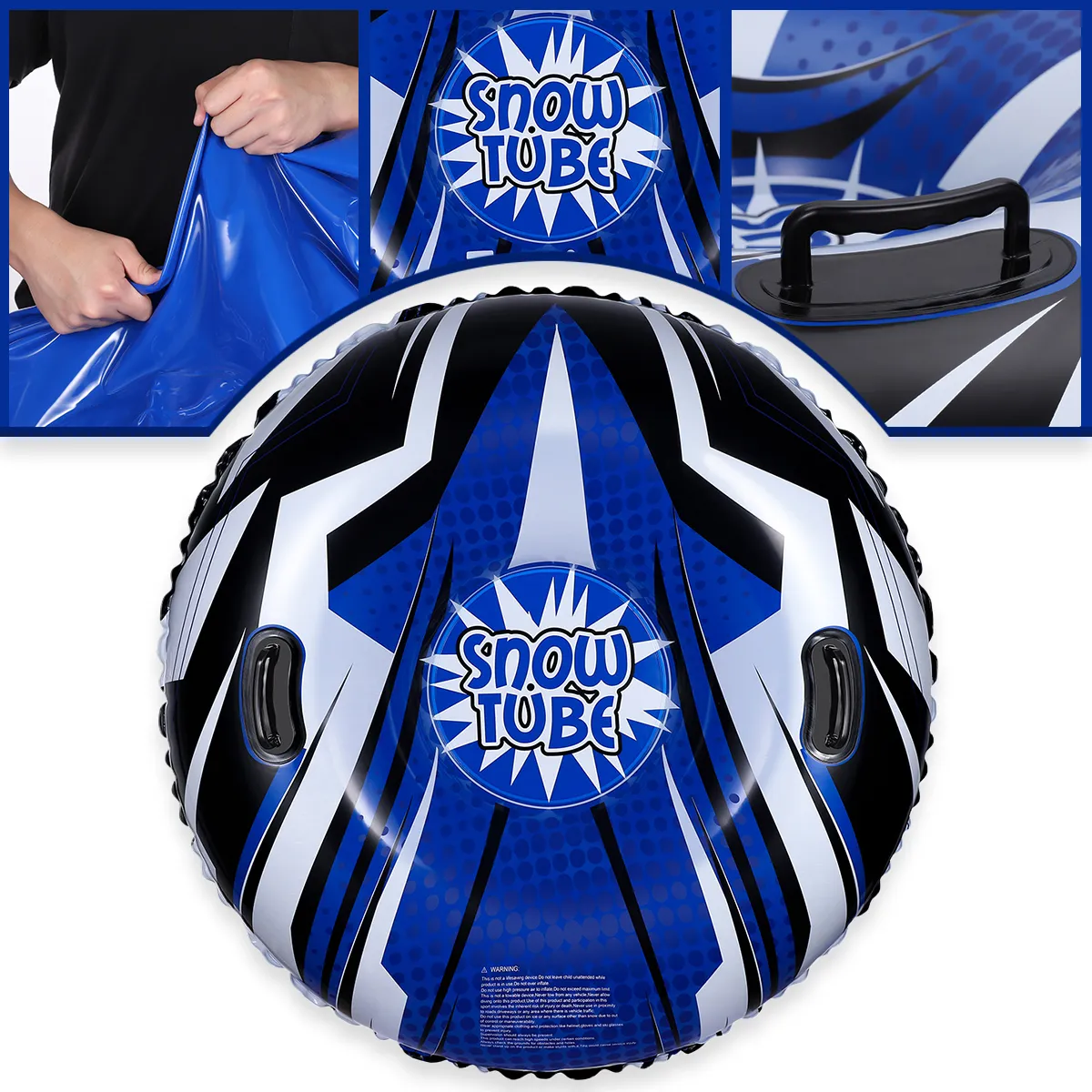 DHgate.com:Kids Inflatable Ski Ring Snow Tube - Durable PVC Outdoor ...