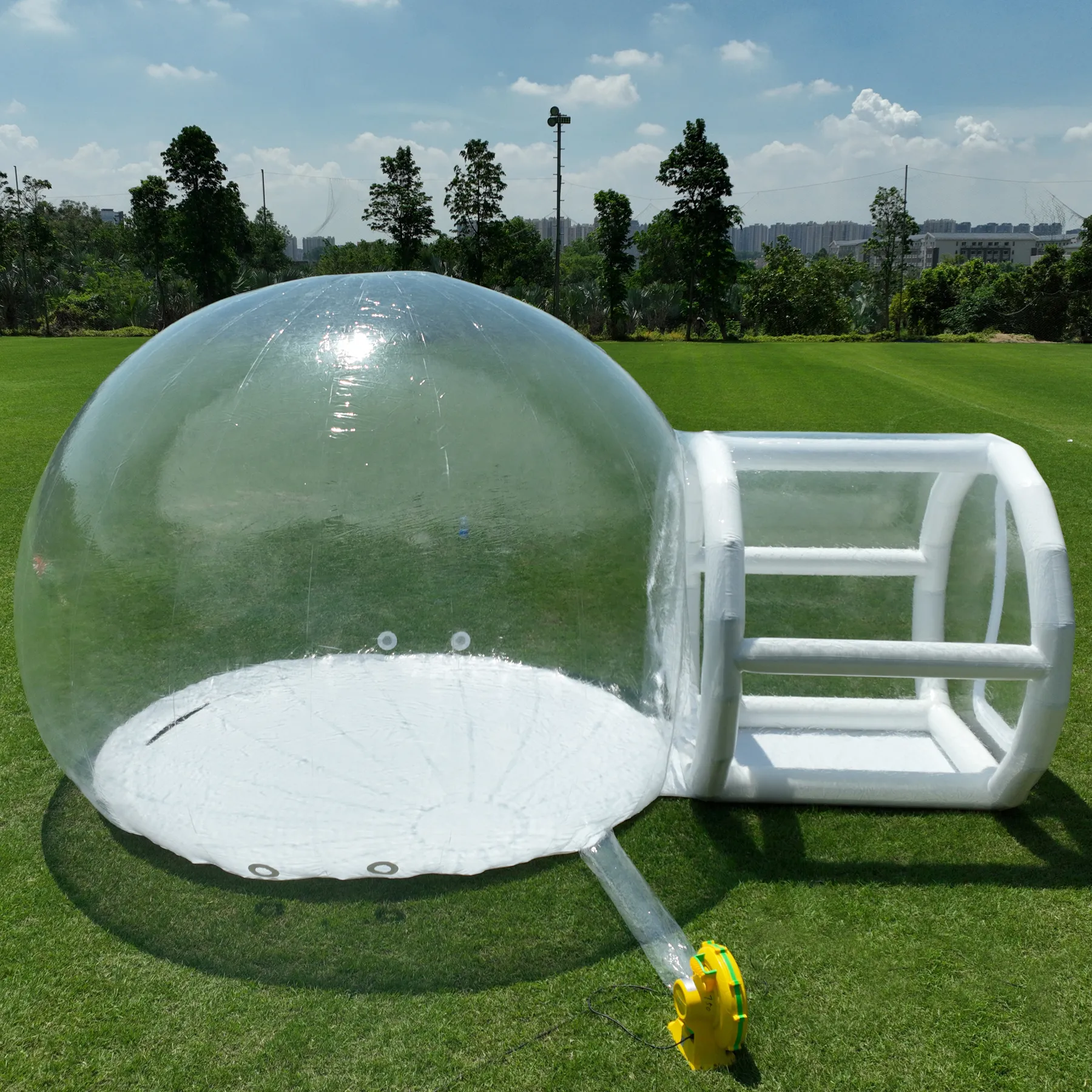 Inflatable 4M/13FT PVC Bubble House Castle for Kids w/ Blower & 100 ...