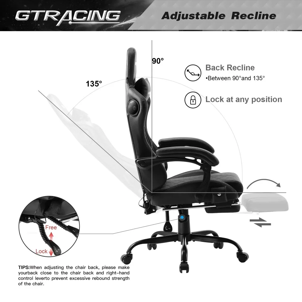 Gt racing chair with speakers store
