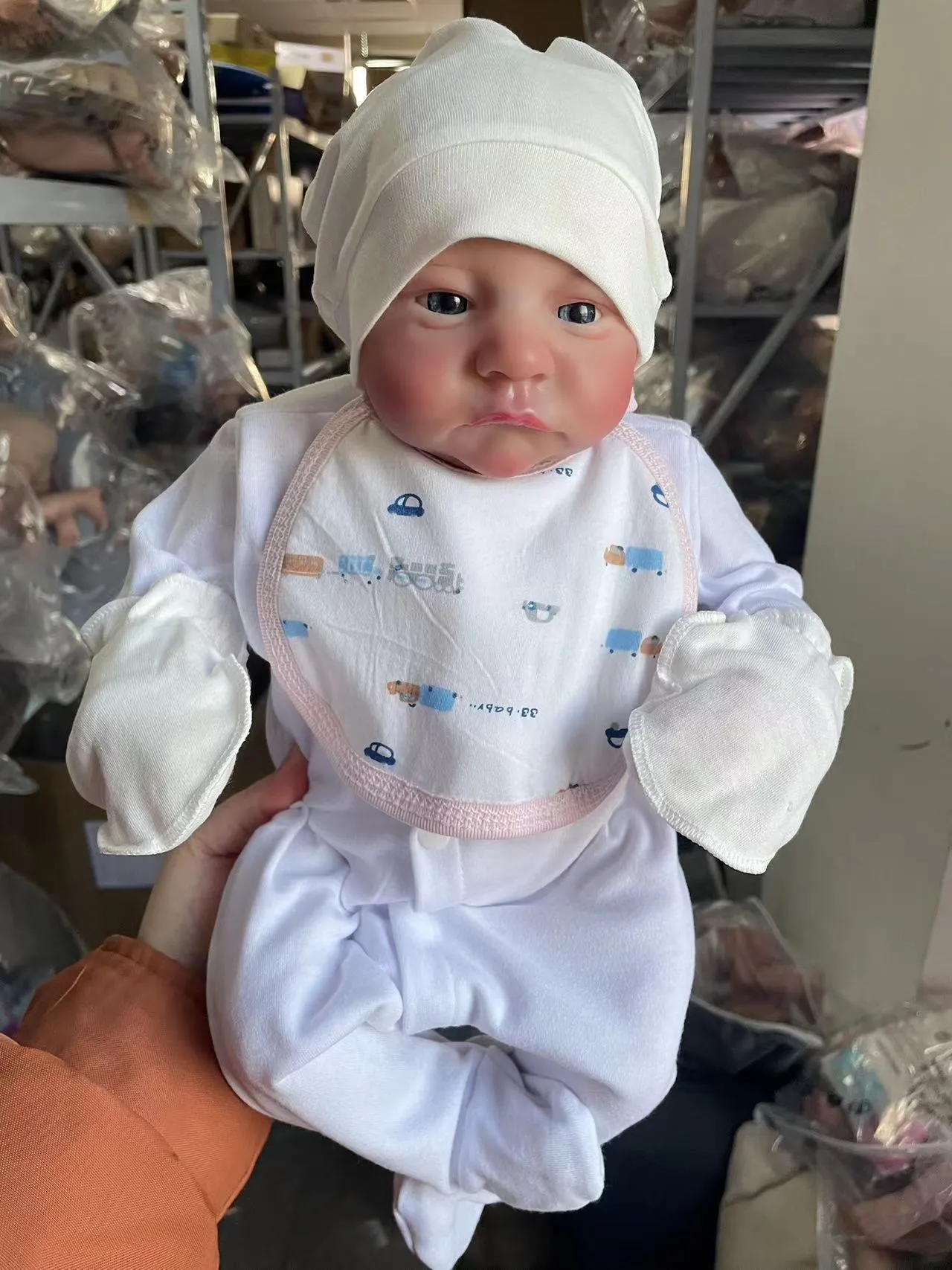 Reborn Dolls: 19 Inch Realistic Sleeping Baby Doll with 3D Skin ...