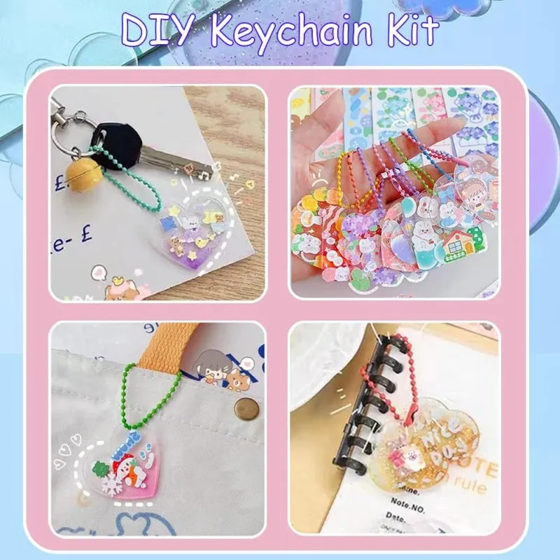 Guka Sticker Set: Creative Diy Keychain Making Kit for Girls with ...