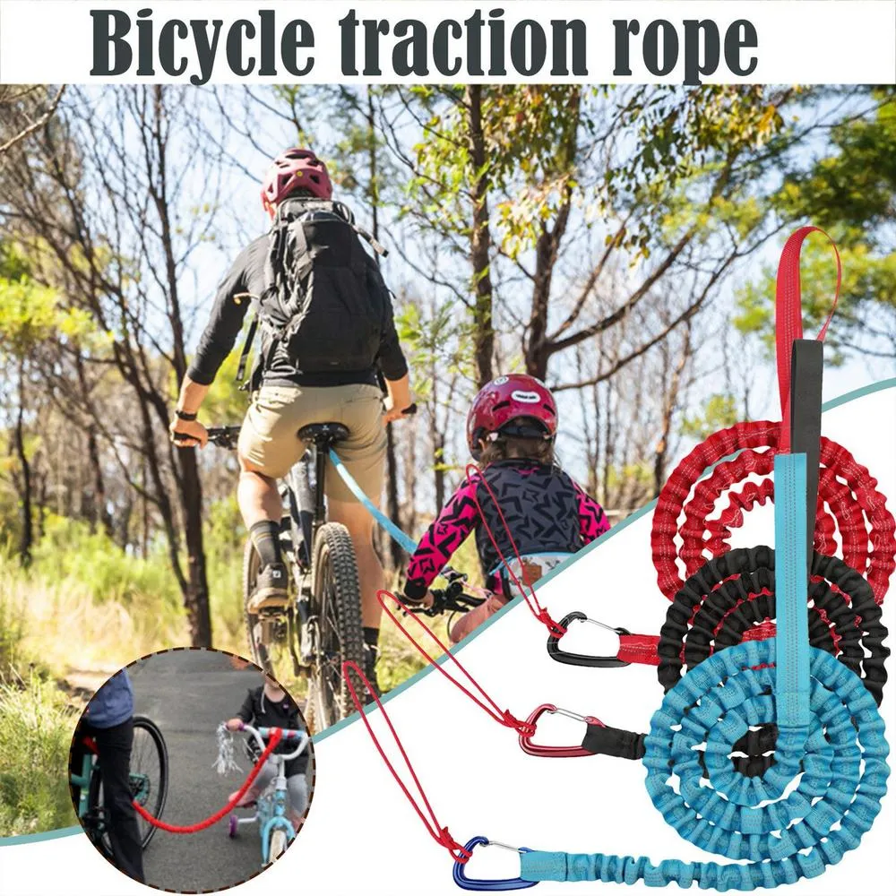 Kids Bike Bungee Tow Rope 6.6 ft Stretch Pull Strap with Reinforced ...