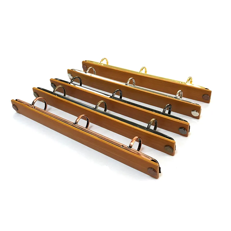 Bamboo Ring Binder Clips, Metal 3-Ring Loose-leaf Binder, Detachable ...
