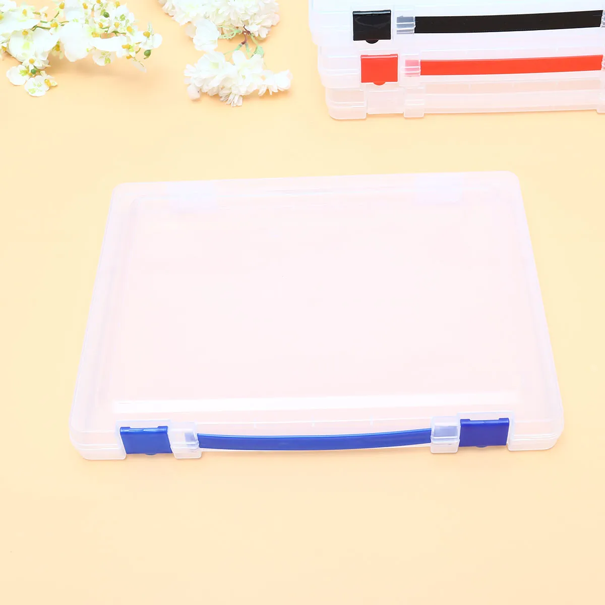 plastic box folder a4