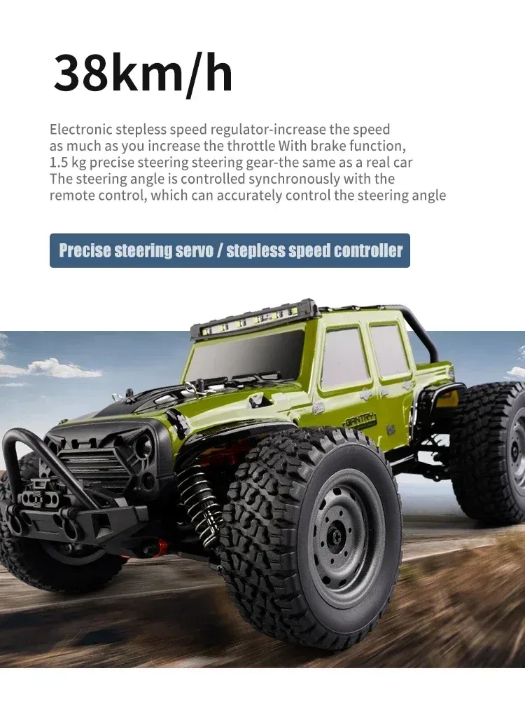 Remote Control Toy Car 1:16 Scale Electric Four-wheel Drive Off-road ...