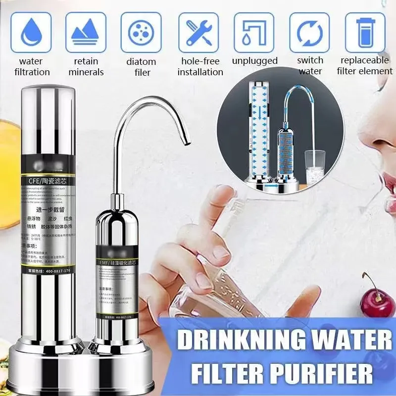 Complete Ultrafiltration Drinking Kitchen Faucet Water Filter System ...