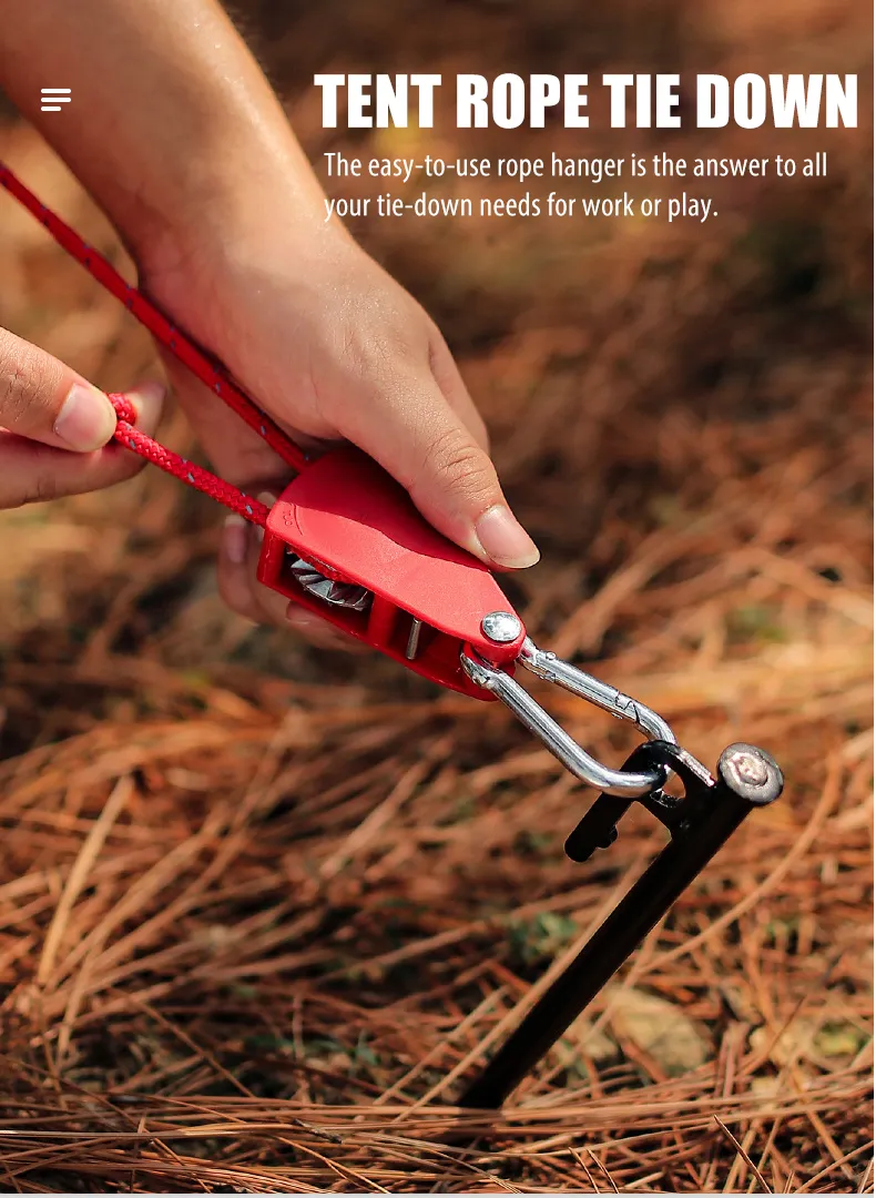 DHgate.com:Upgraded Heavy-Duty Tent Rope Adjuster | Quick-Release Cord ...