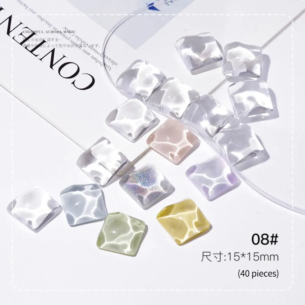 DHgate.com:Clear Round Glass Color Display Tips - Transparent Nail Art ...